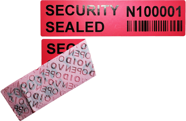 Non Transfer Security Labels (100.0mm x 25.0mm) – SealsHQ
