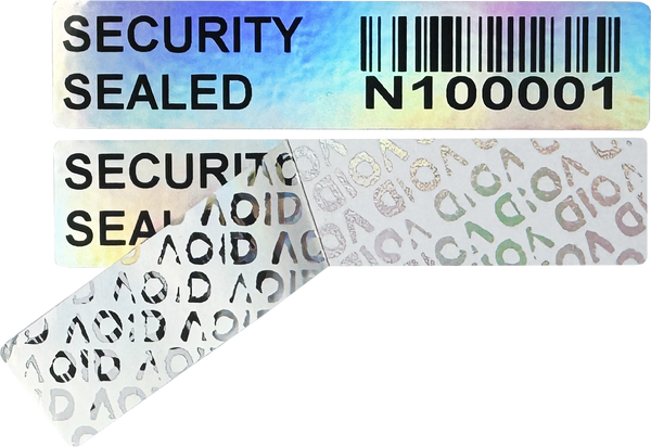 Custom Design Total Transfer Security Labels (70.0mm x 15.0mm) – SealsHQ