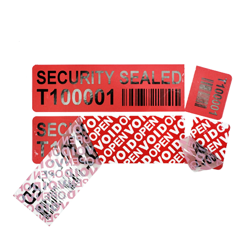 Total Transfer Security Labels (80.0mm x 25.0mm with Tear Off Receipt ...